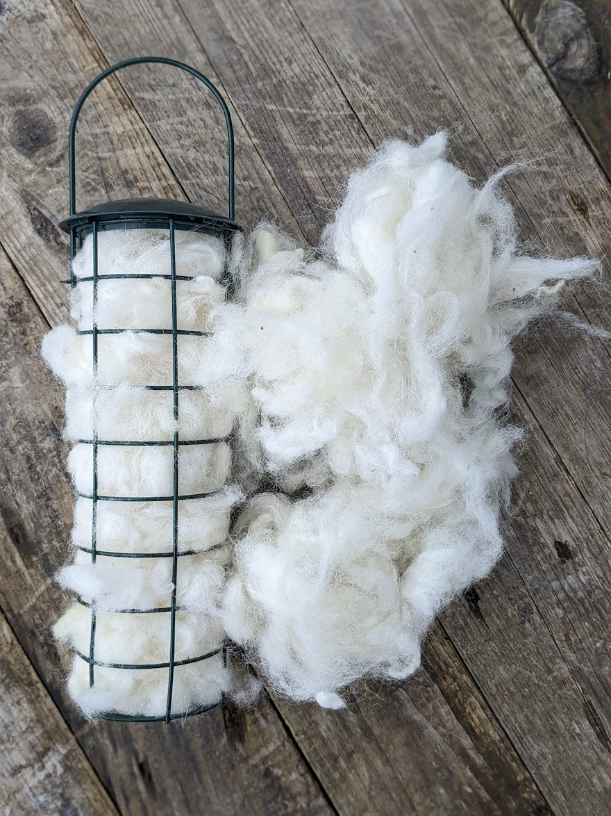 Bird Nesting Material Wool Nesting Bird Feeder British Wool - Etsy