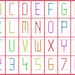 Alphabet Foundation Paper Piecing / Lowercase Uppercase Numbers / Paper ...