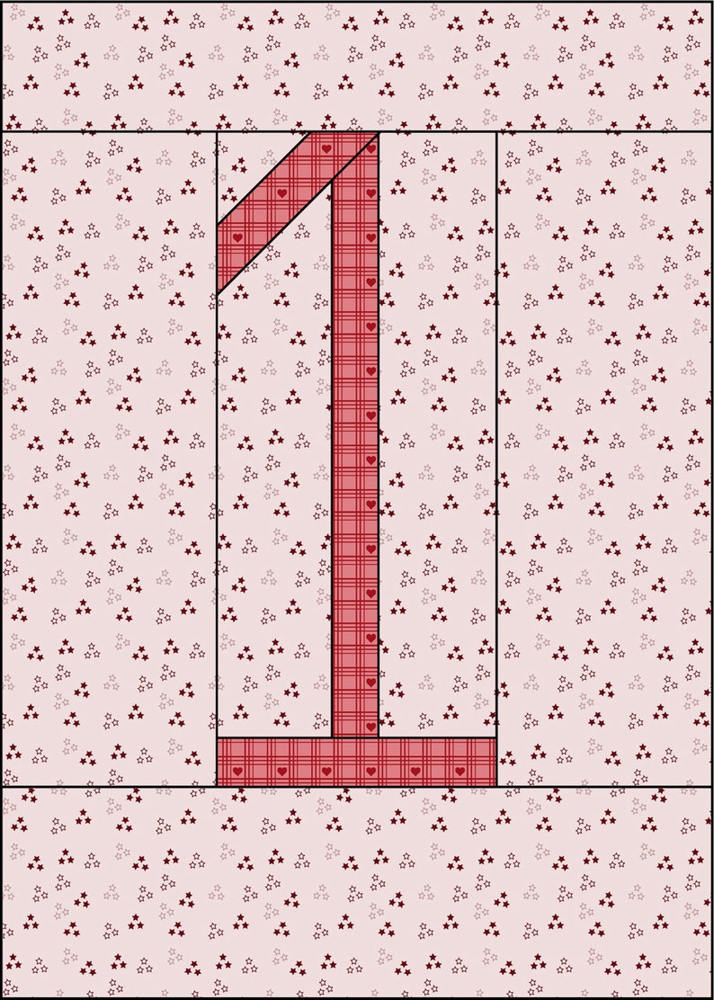 Alphabet Foundation Paper Piecing / Lowercase Uppercase Numbers / Paper ...