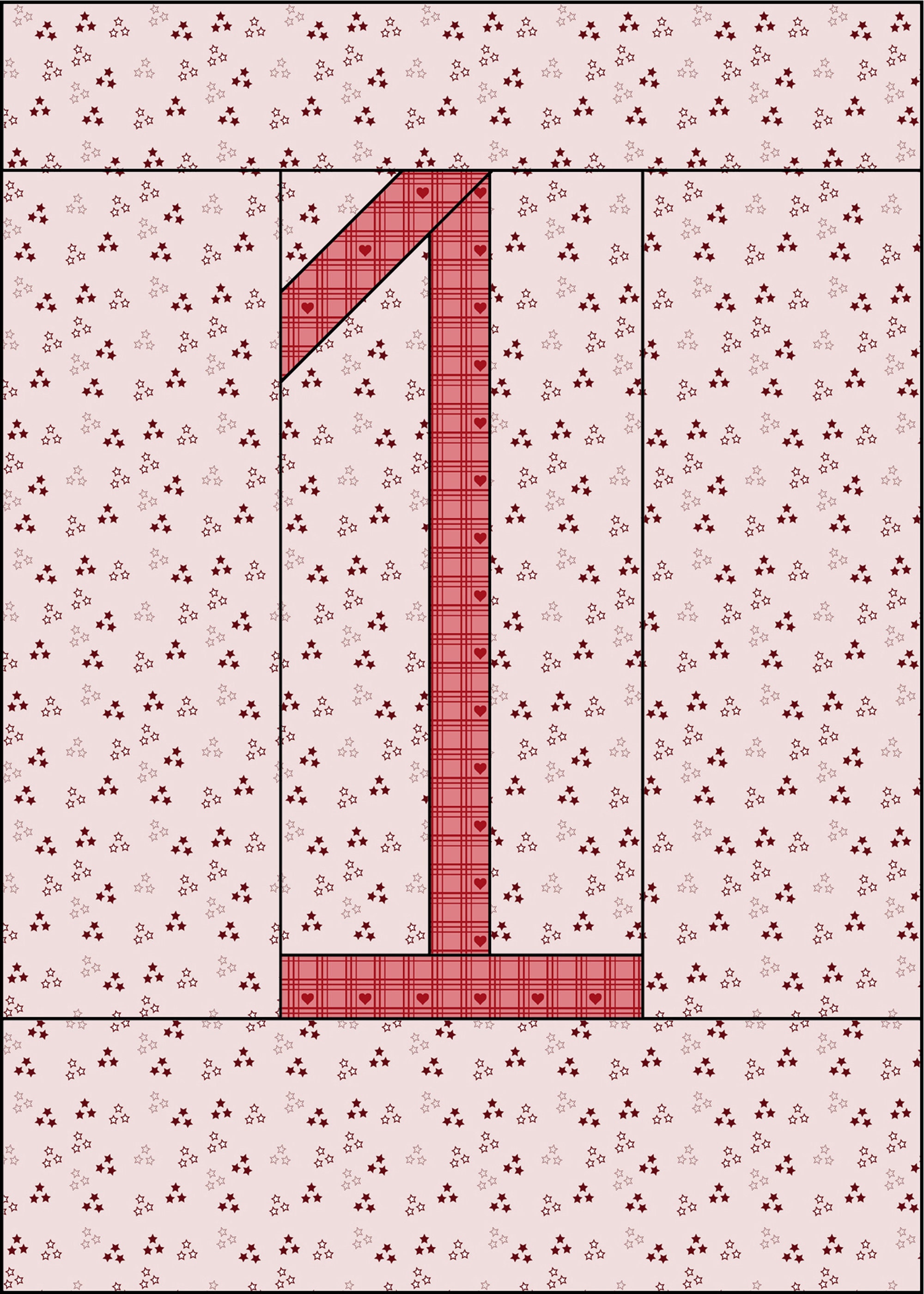 Alphabet Foundation Paper Piecing / Lowercase Uppercase Numbers / Paper ...