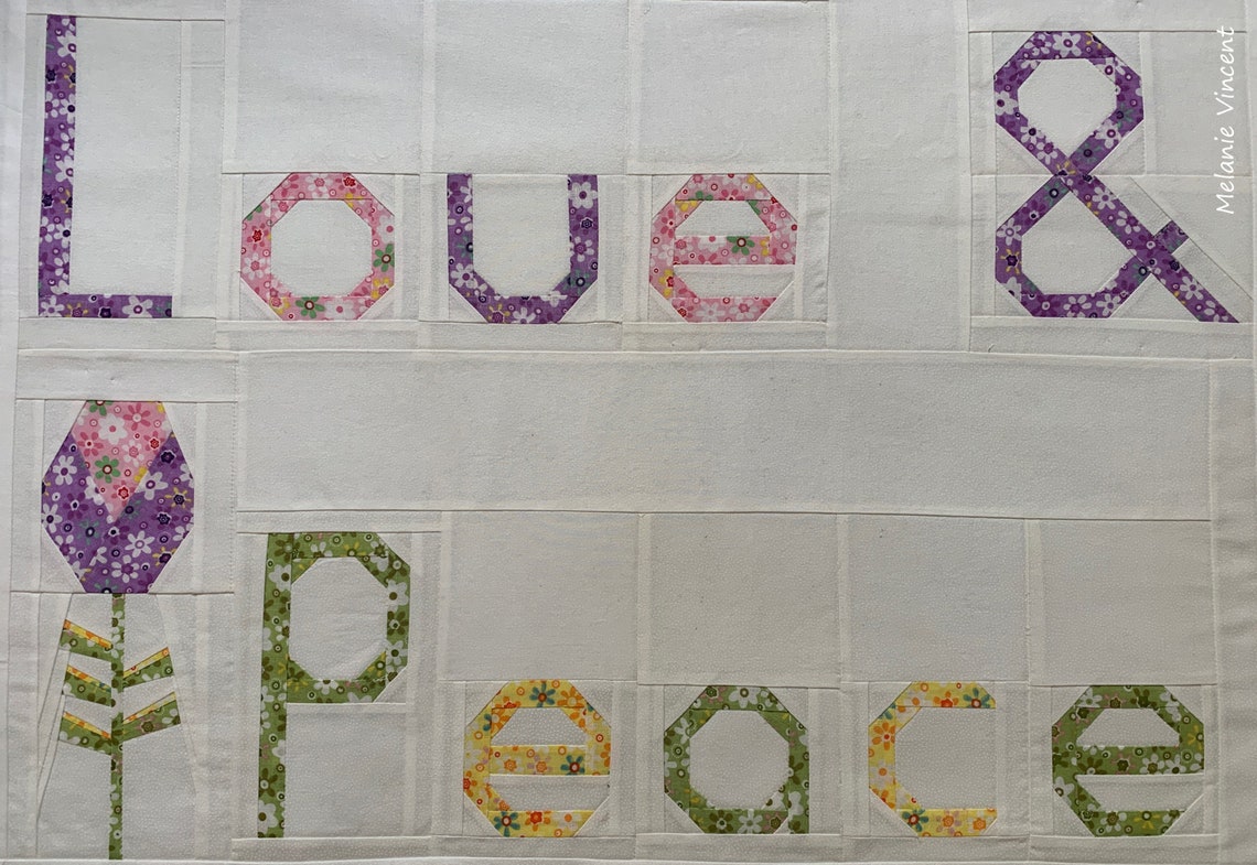 Alphabet Foundation Paper Piecing / Lowercase Uppercase Numbers / Paper ...