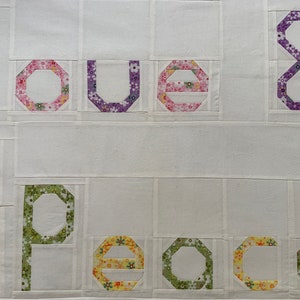 Alphabet Foundation Paper Piecing / Lowercase Uppercase Numbers / Paper ...