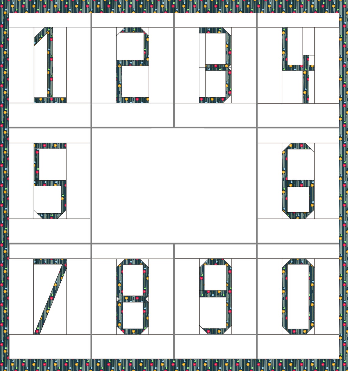 Alphabet Foundation Paper Piecing / Lowercase Uppercase - Etsy