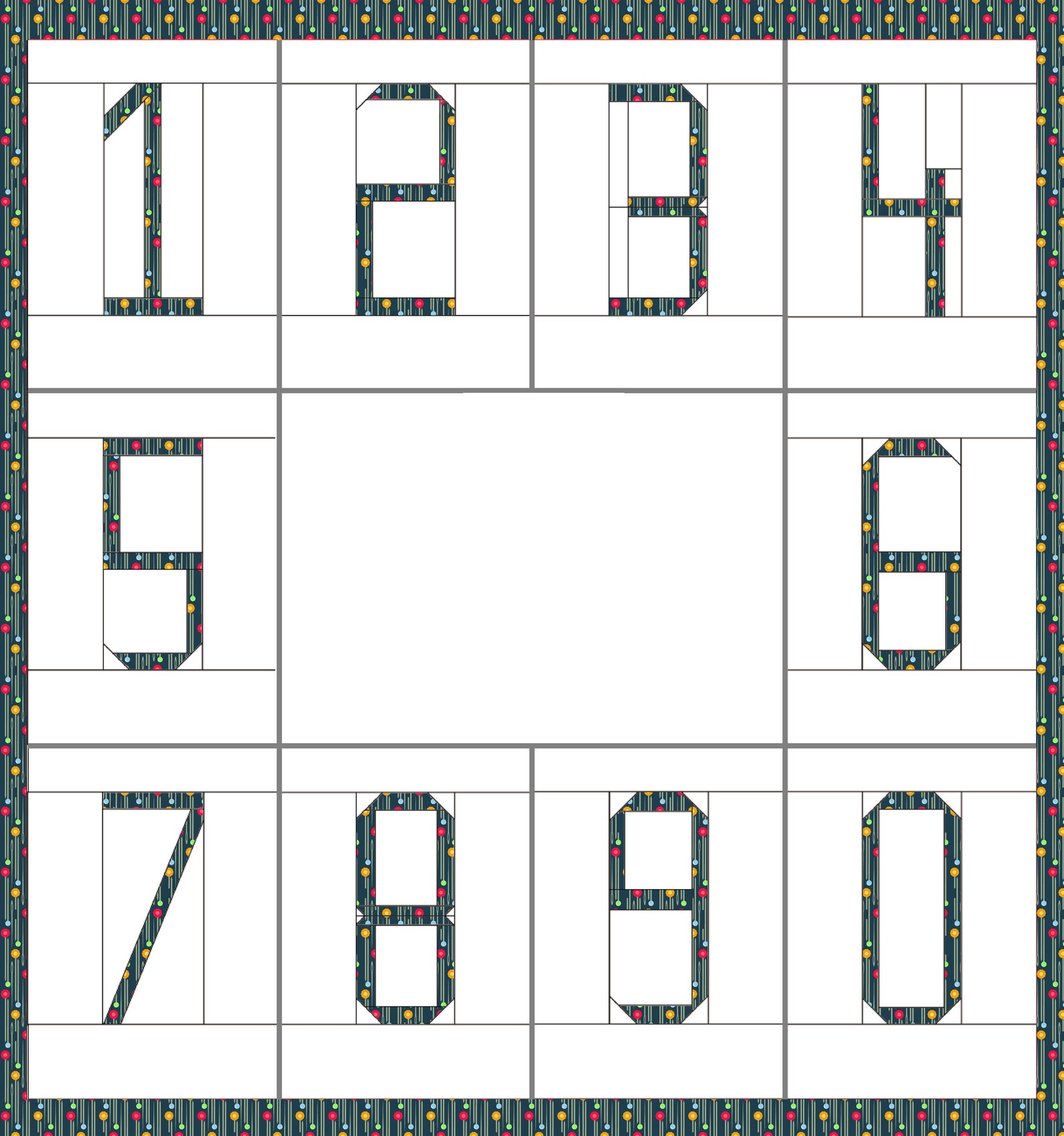 Alphabet Foundation Paper Piecing / Lowercase Uppercase - Etsy