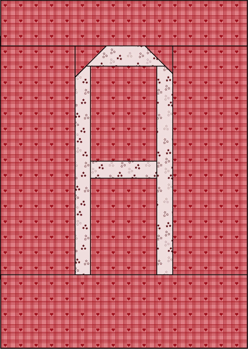 Alphabet Foundation Paper Piecing / Lowercase Uppercase Numbers / Paper ...