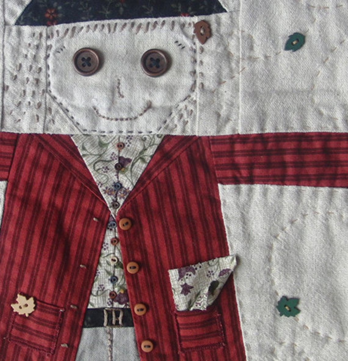 Friendly Scarecrow Patchwork Quilt Kit / KIT With Pattern and Fabric - Etsy