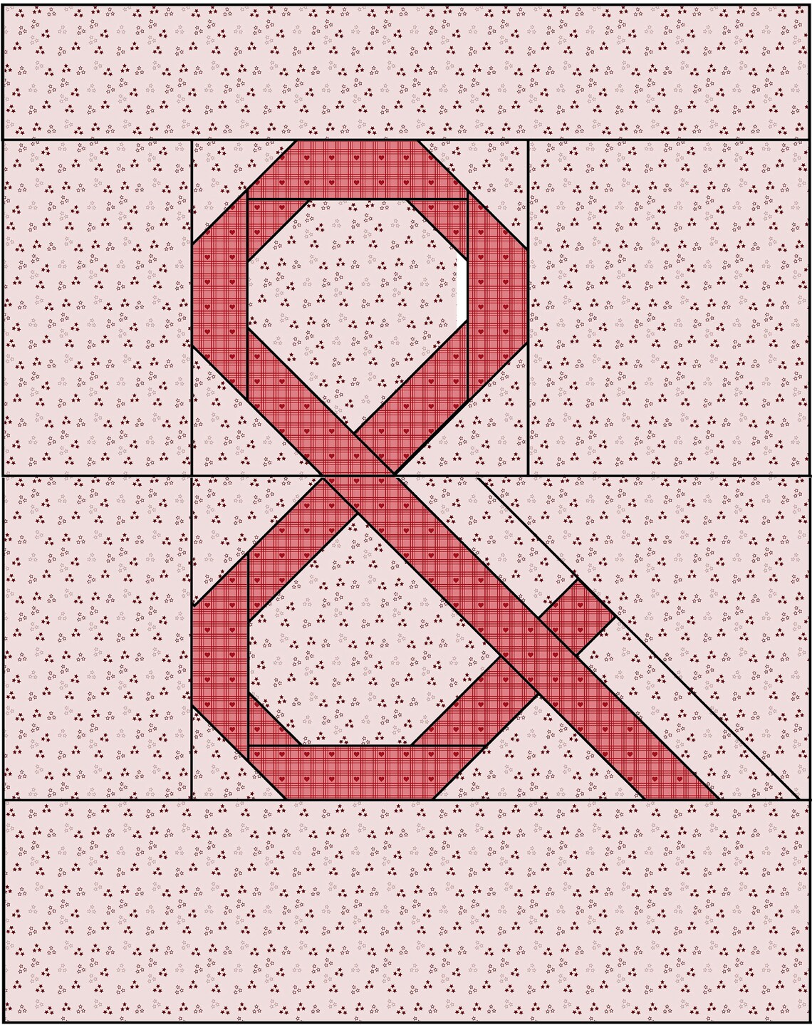 Alphabet Foundation Paper Piecing / Lowercase Uppercase Numbers / Paper ...