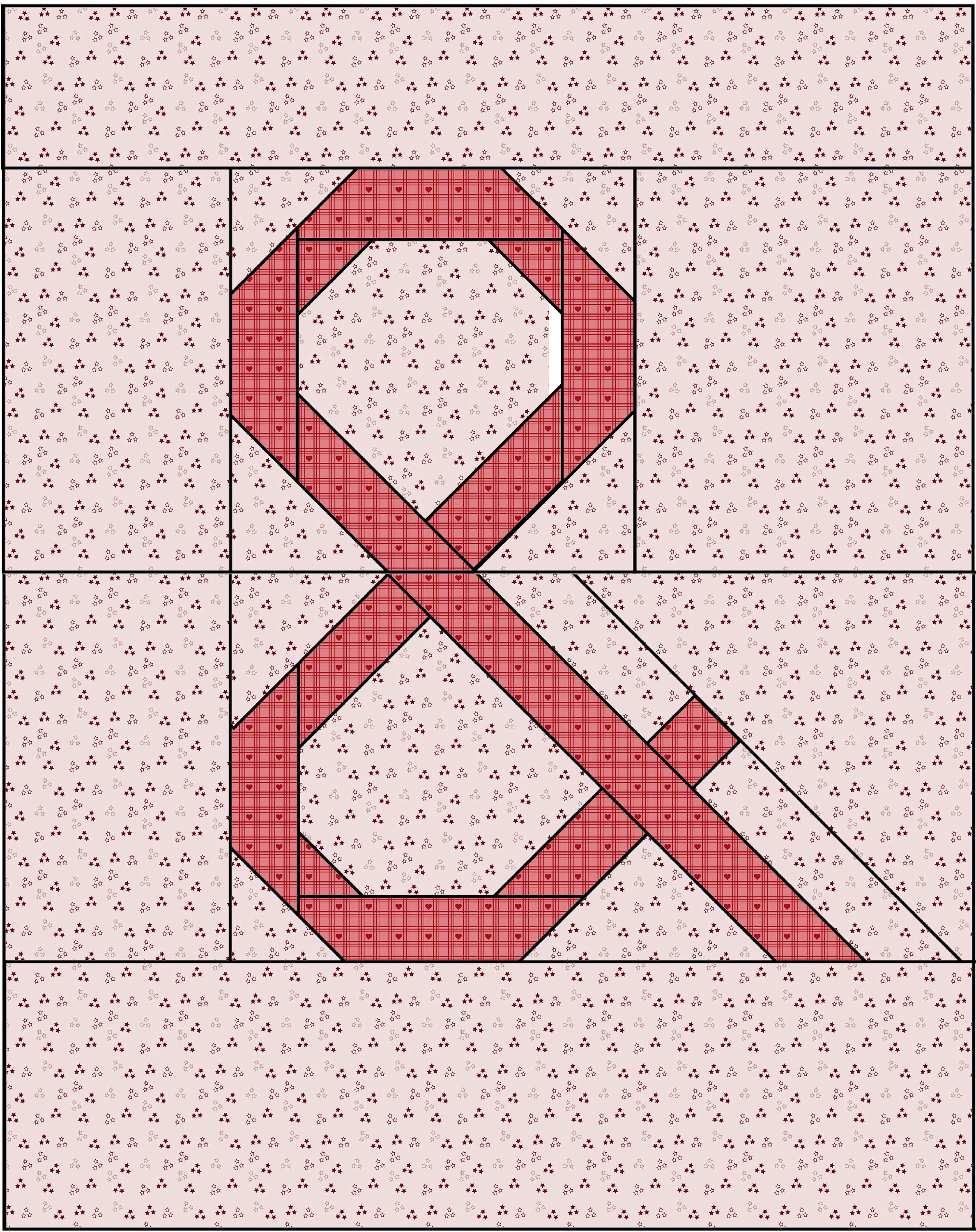 Alphabet Foundation Paper Piecing / Lowercase Uppercase Numbers / Paper ...