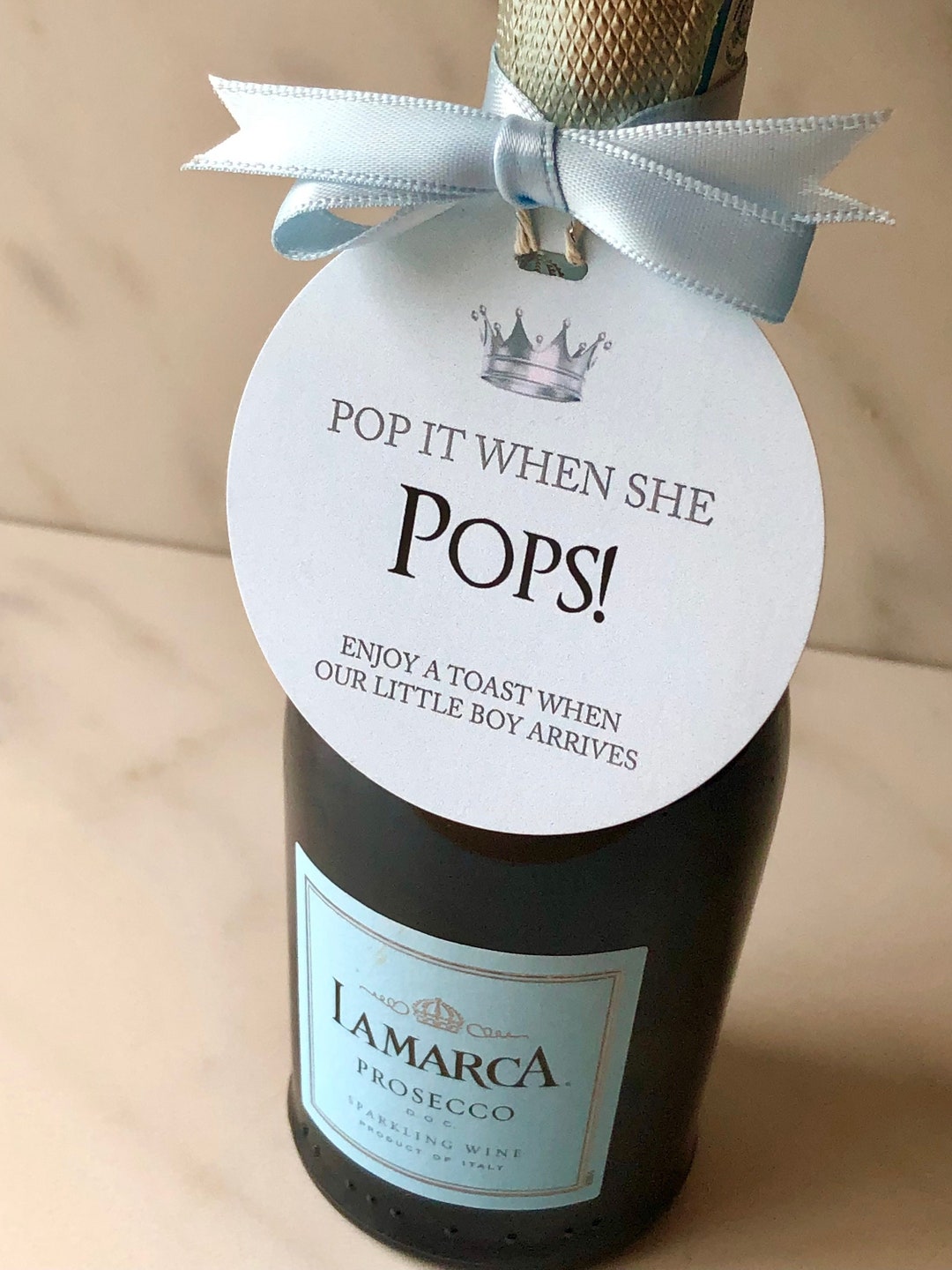 Champagne Baby Shower Tags, Mini Champagne Baby Shower Tag, Pop It When ...