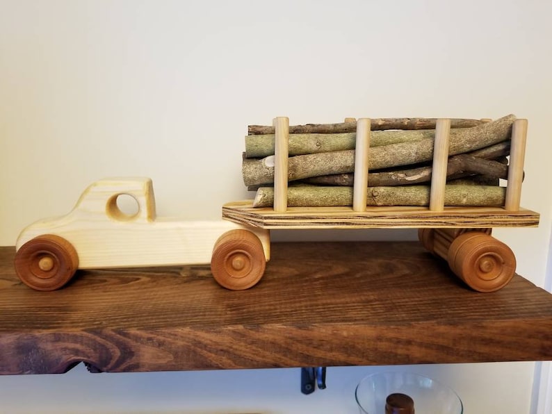 Log Truck Wooden Log Truck Wooden Toys Cars and Trucks - Etsy