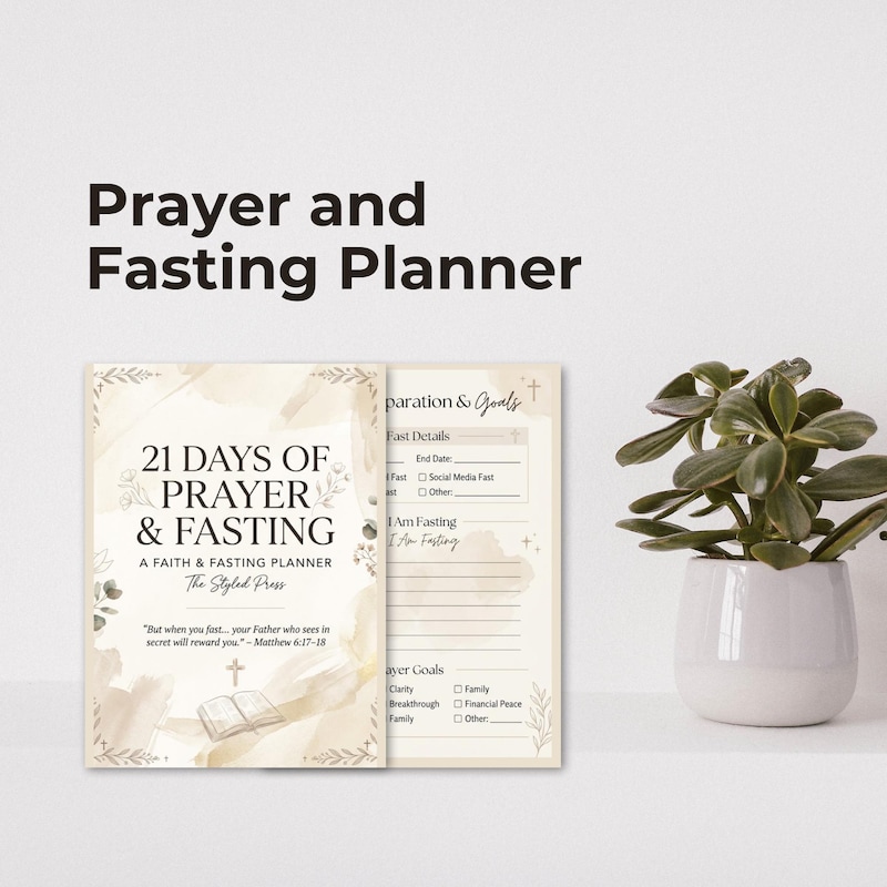 Fasting Prayer Planner - Etsy