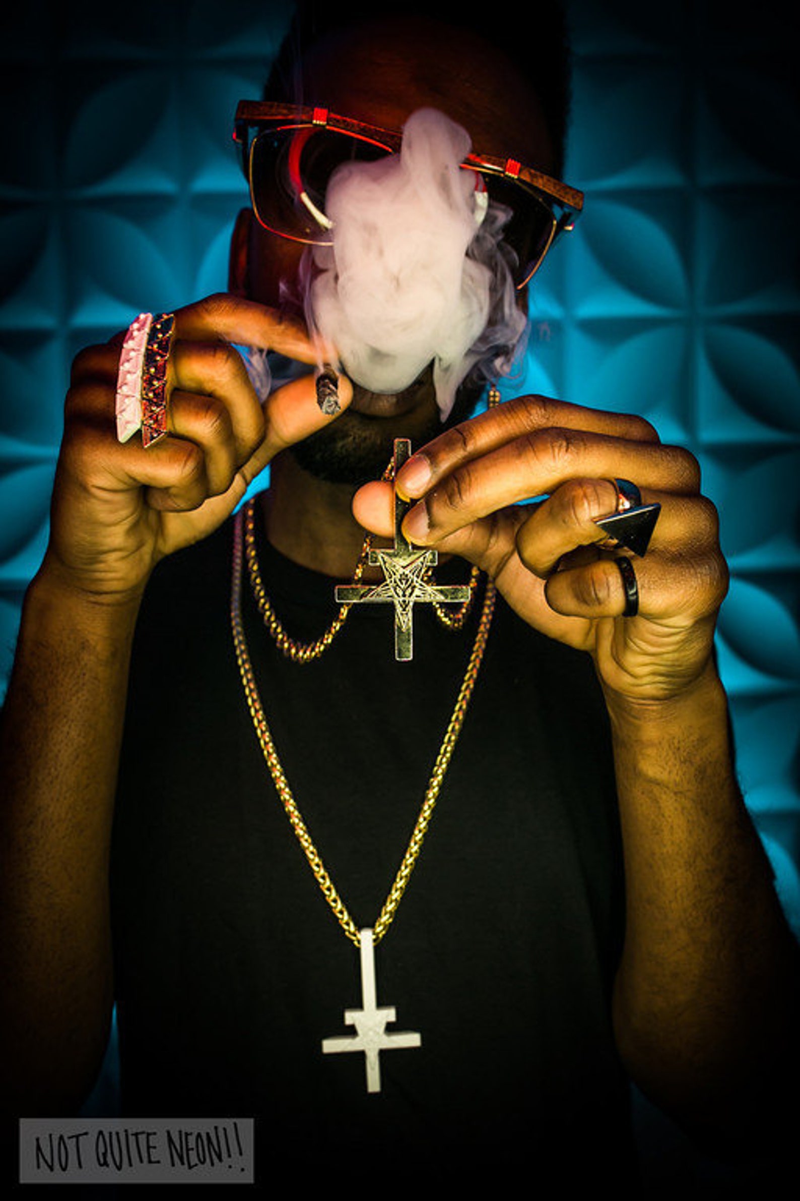 GOLD Plated Inverted Cross Necklace With Gold Plated 30" Chain Upside ...