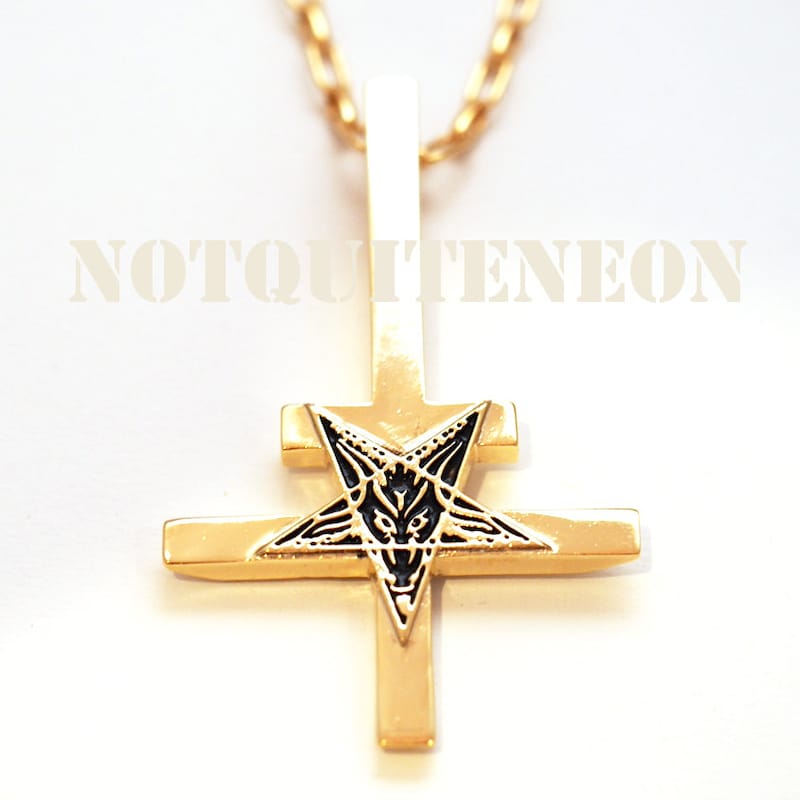 Inverted Cross Necklace - Etsy
