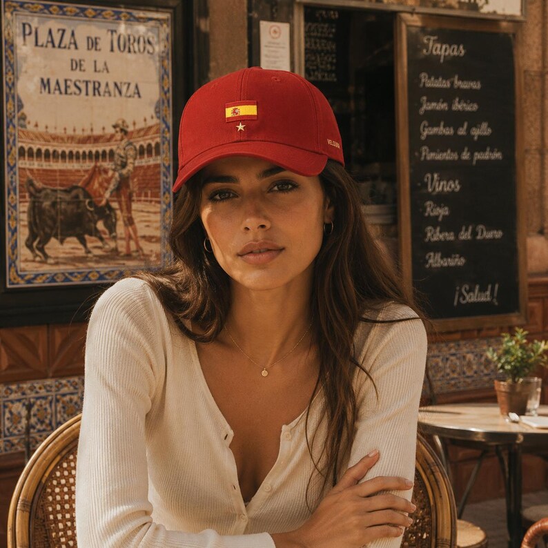 Spain Flag World Cup 2026 Hat, Embroidered Vintage Old Money Cap ...