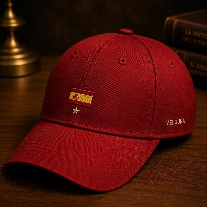 Spain Flag World Cup 2026 Hat, Embroidered Vintage Old Money Cap ...