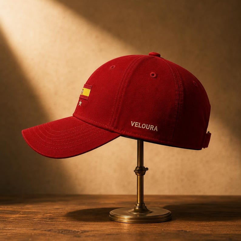 Spain Flag World Cup 2026 Hat, Embroidered Vintage Old Money Cap ...