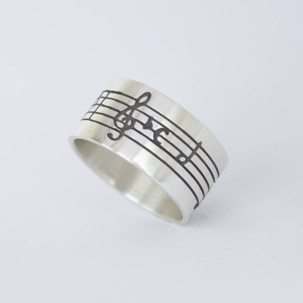 Music Note Ring - Etsy