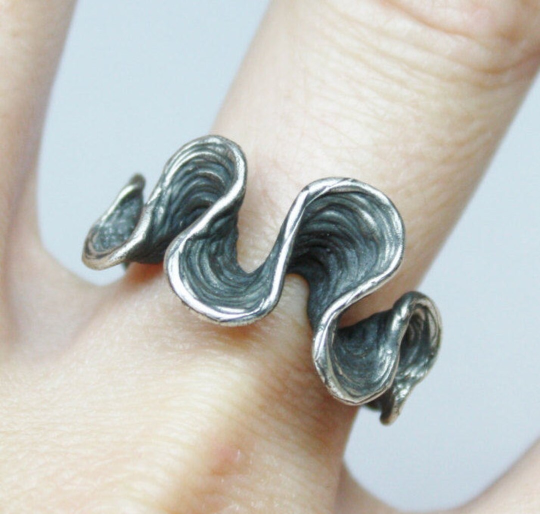 Organic Textured Ring. Sterling Silver Ring. Original Ring. Jewelry ...