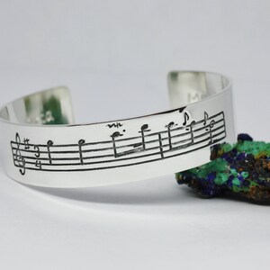 Music Notes Cuff Bracelet. Sheet Music Bracelet. Personalized Cuff ...