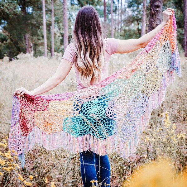 Crochet Butterfly Shawl Pattern - Etsy