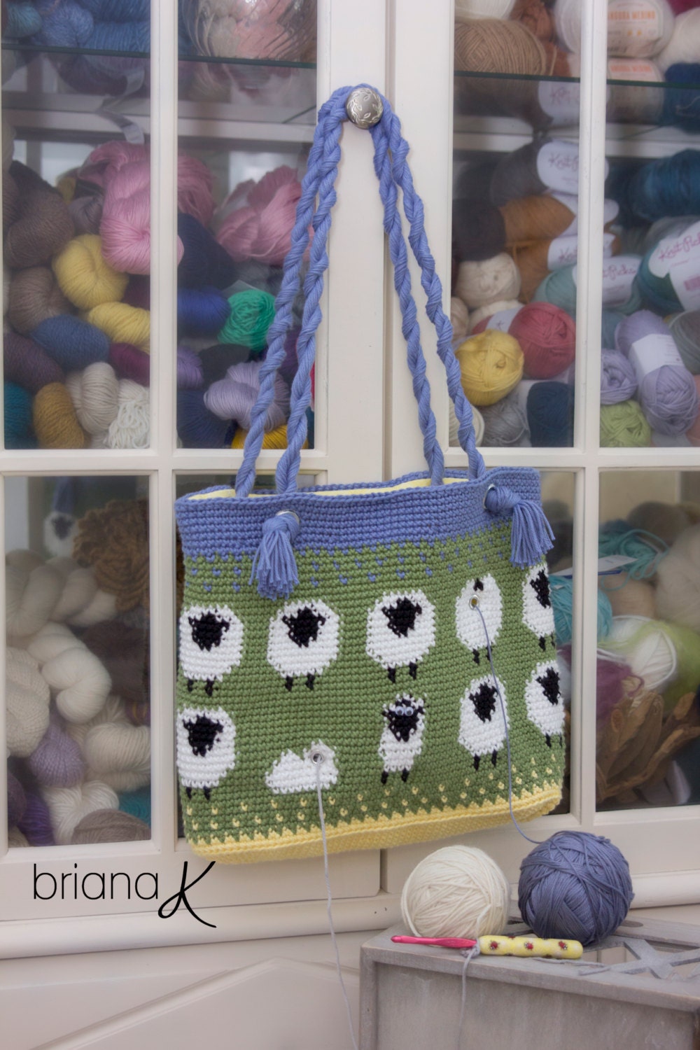 Crochet Sheep Lamb Pattern Project Bag Purse Instant Download - Etsy