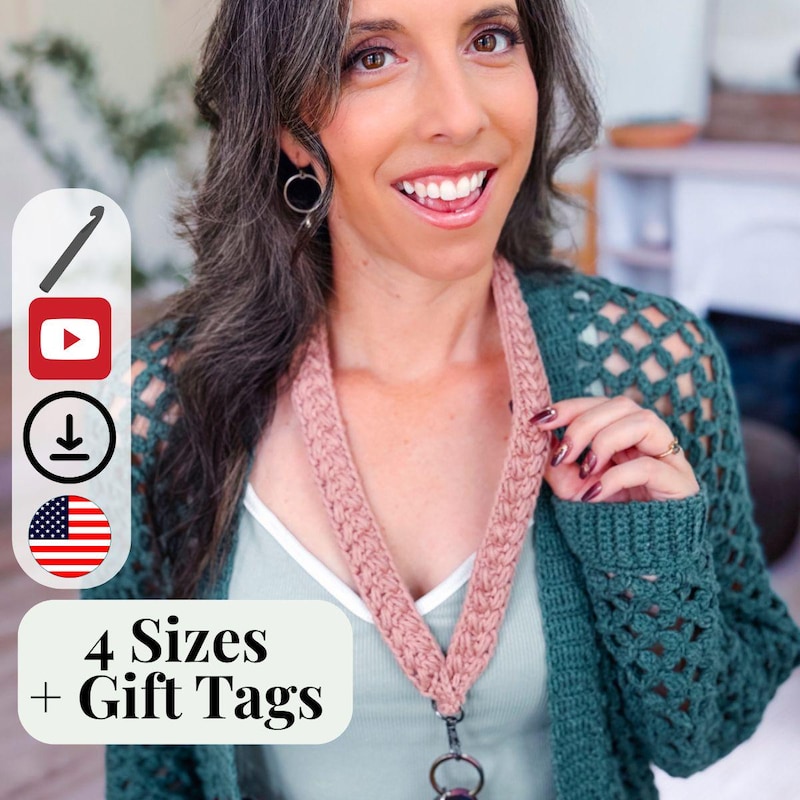 Badge Holder Crochet Pattern - Etsy New Zealand