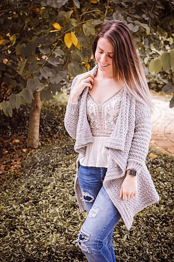 CROCHET PATTERN + VIDEO Snuggle Puff Crochet Cardigan Pattern, Adult ...
