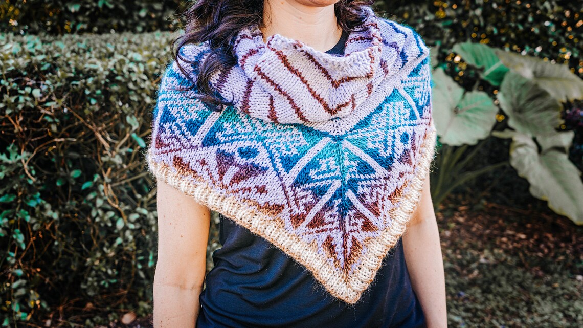 Prism Knit Cowl Instant Download Pattern Knit Pattern - Etsy