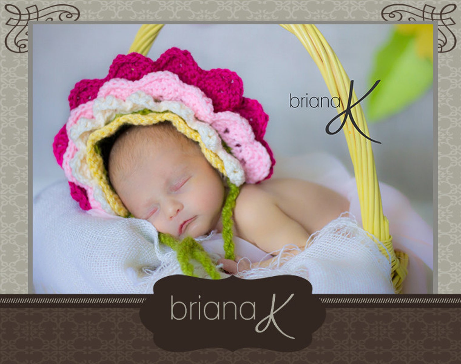 Flower Bonnet Crochet PATTERN Instant Download Newborn to | Etsy