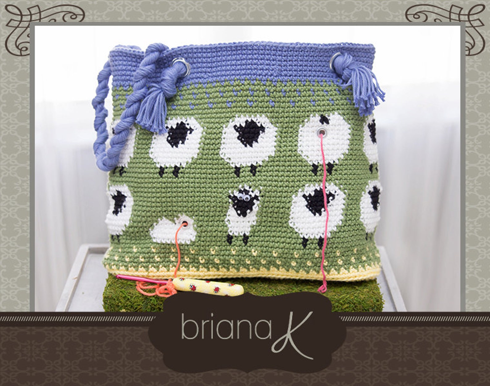 Crochet Sheep Lamb Pattern Project Bag Purse Instant Download - Etsy