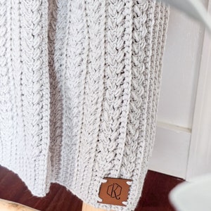 CROCHET PATTERN + VIDEO Cozy Braided Wheat Stitch™ Crochet Blanket ...