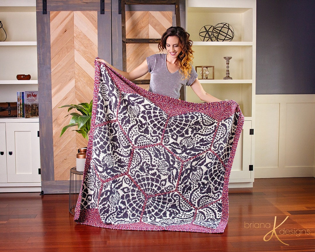 CROCHET PATTERN the Gaudi Sidewalk Crochet Blanket Instant Download Pdf ...