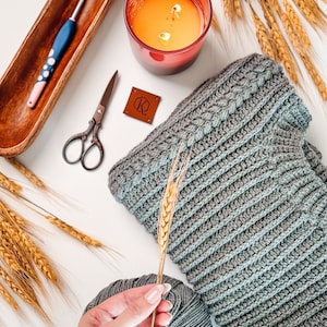 CROCHET PATTERN + VIDEO Autumn Wheat Crochet Sweater Pattern in Sizes ...