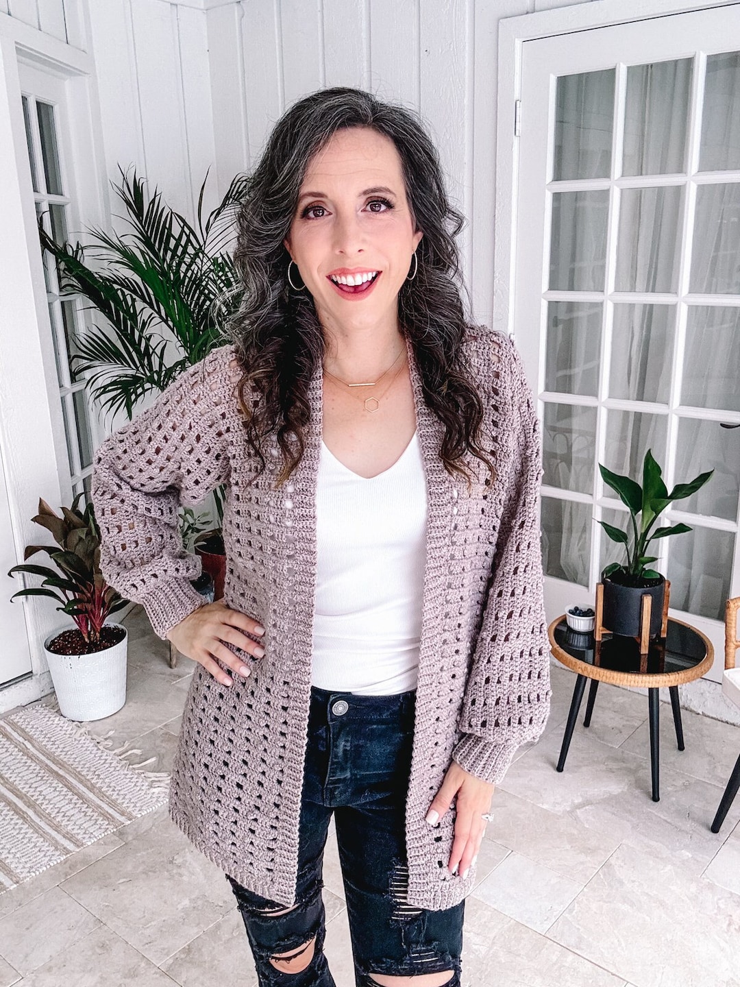 CROCHET PATTERN + VIDEO Easy Crochet Cardigan With Only 2 Seams! the ...