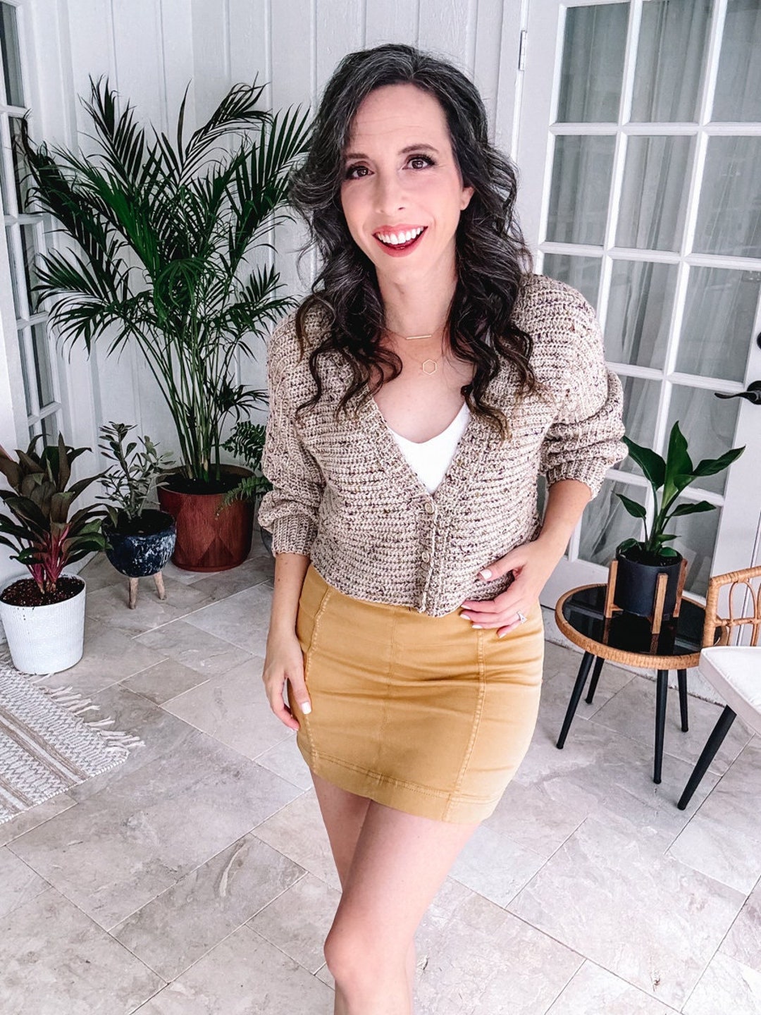 CROCHET PATTERN + VIDEO Finch Easy V-neck Crochet Cardigan Pattern ...