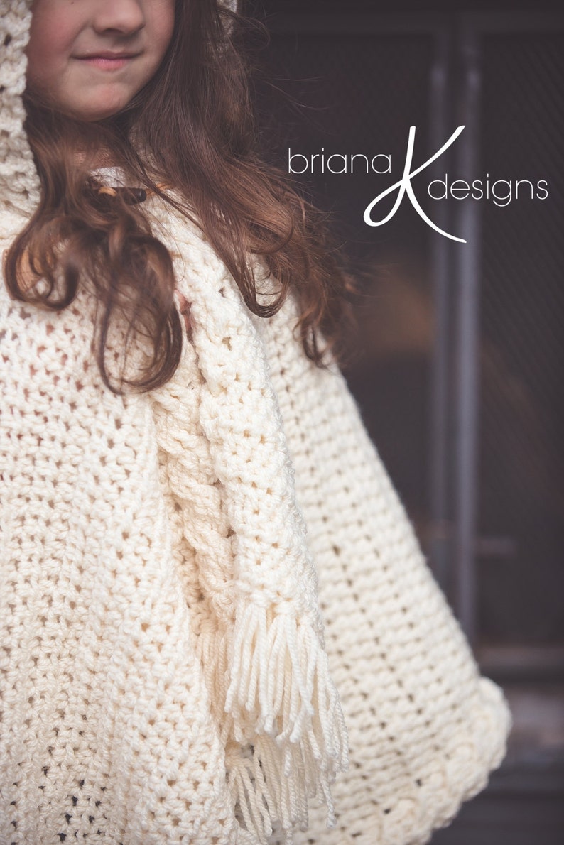 CROCHET PATTERN Nordic Winter Crochet Cape Pattern Instant Download ...
