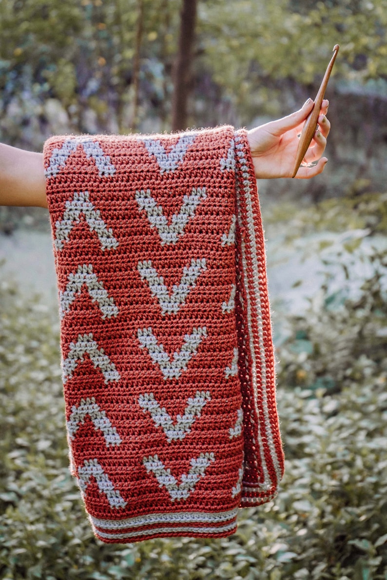 Arrow Crochet Blanket Instant Download PDF Pattern Home - Etsy