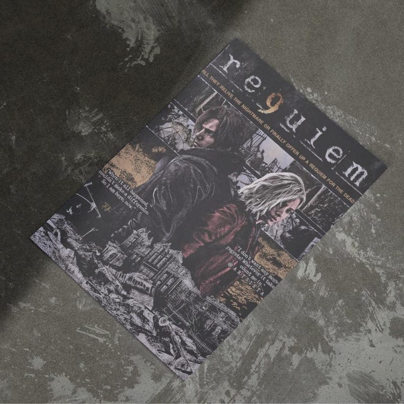Resident Evil Requiem Poster, Leon and Grace Wall Art, RE9 Horror Game ...
