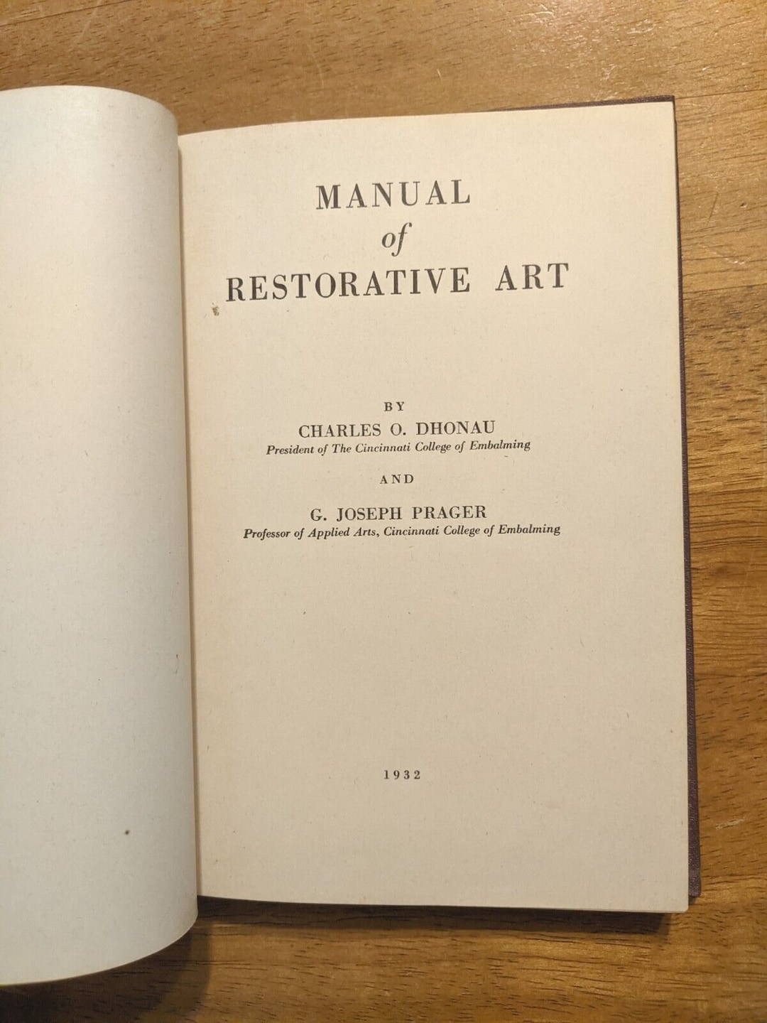 1932 Restorative Art Book - Mortuary Science - Embalming - CCMS - Etsy