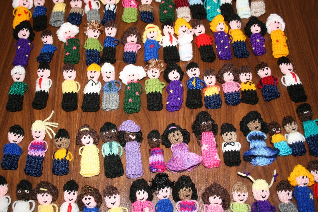 25 X Random People Finger Puppets. Hand Made by Myself in Australia ...