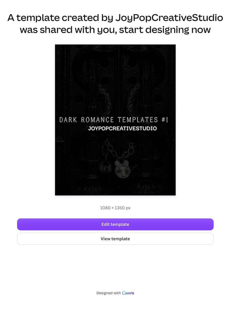 Dark Romance Canva Templates 25+ Editable Designs Booktok Content ...