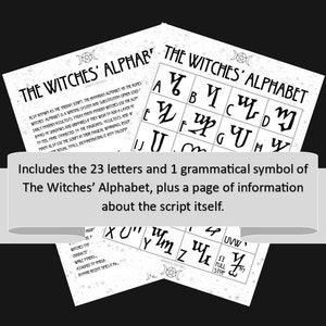 The Witches' Alphabet Grimoire Pages. Witch, Wicca, Pagan, Druid ...