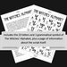 The Witches' Alphabet Grimoire Pages. Witch, Wicca, Pagan, Druid, Witchy, Printables, Book of ...