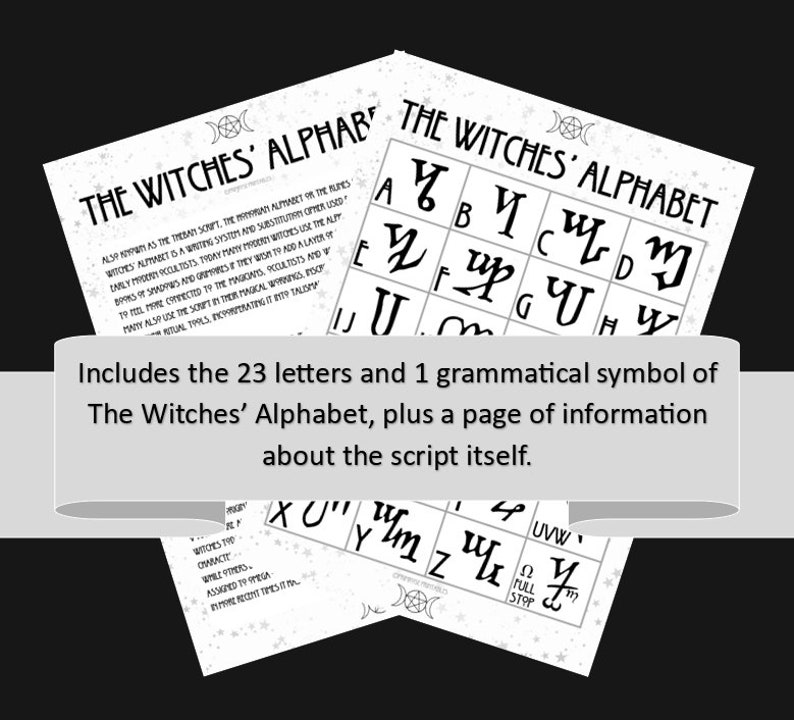 The Witches' Alphabet Grimoire Pages. Witch, Wicca, Pagan, Druid ...