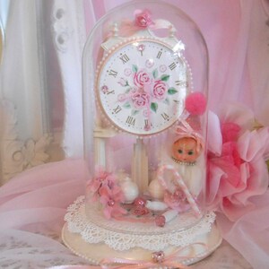 Sale Vintage Pink Pixie Whimsical Kitschy Clock Cuteness - Etsy