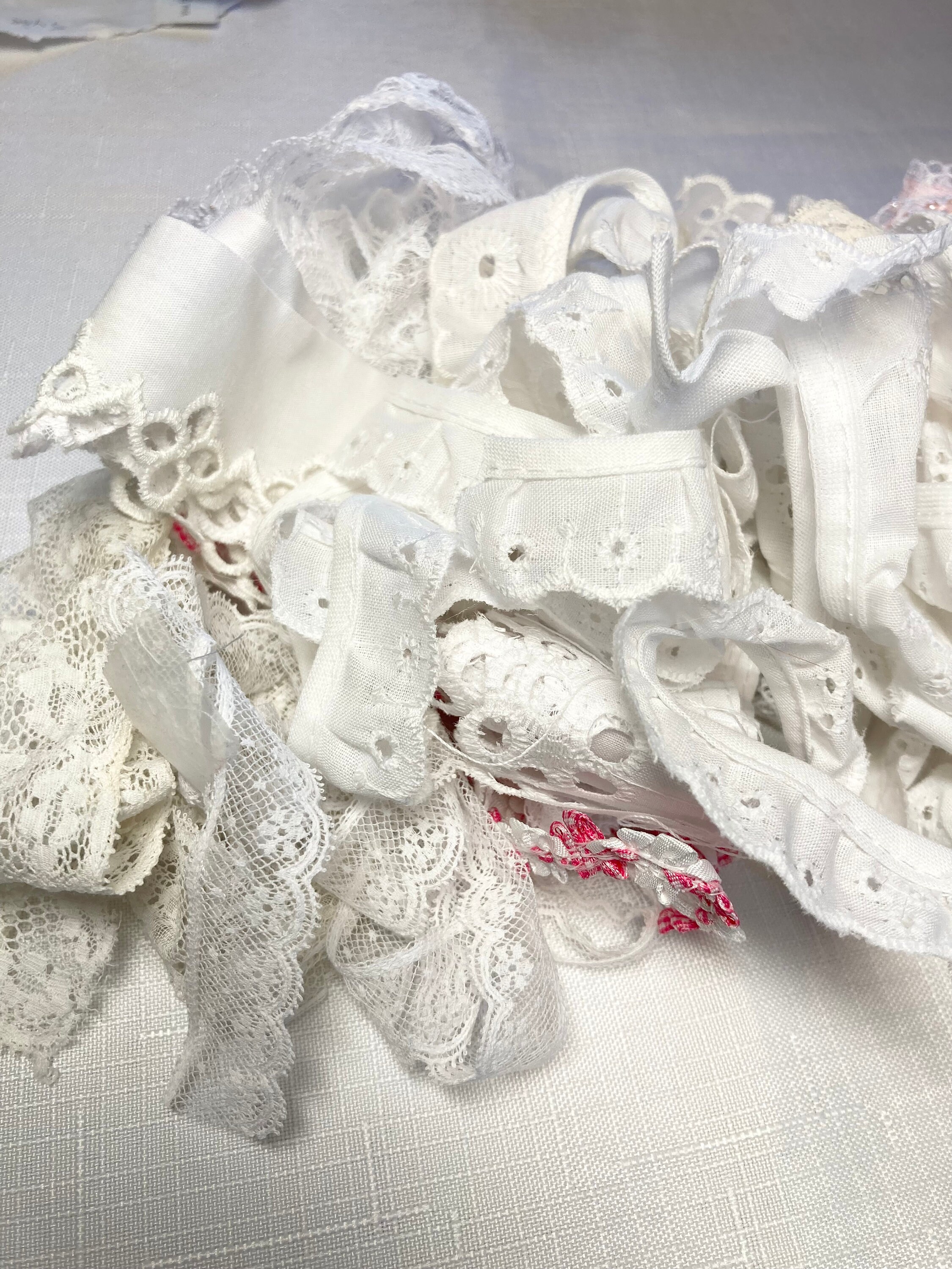 Vintage Lace Ribbon and Thread Lot 9 - Etsy