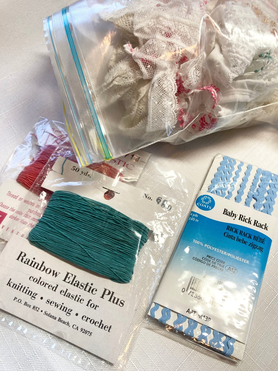 Vintage Lace, Ribbon, and Thread - Lot 9 - Etsy