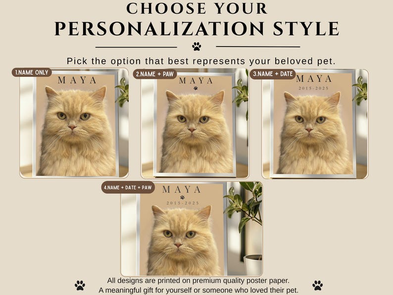 Custom Cat Portrait From Photo | Personalized Cat Art | Digital ...