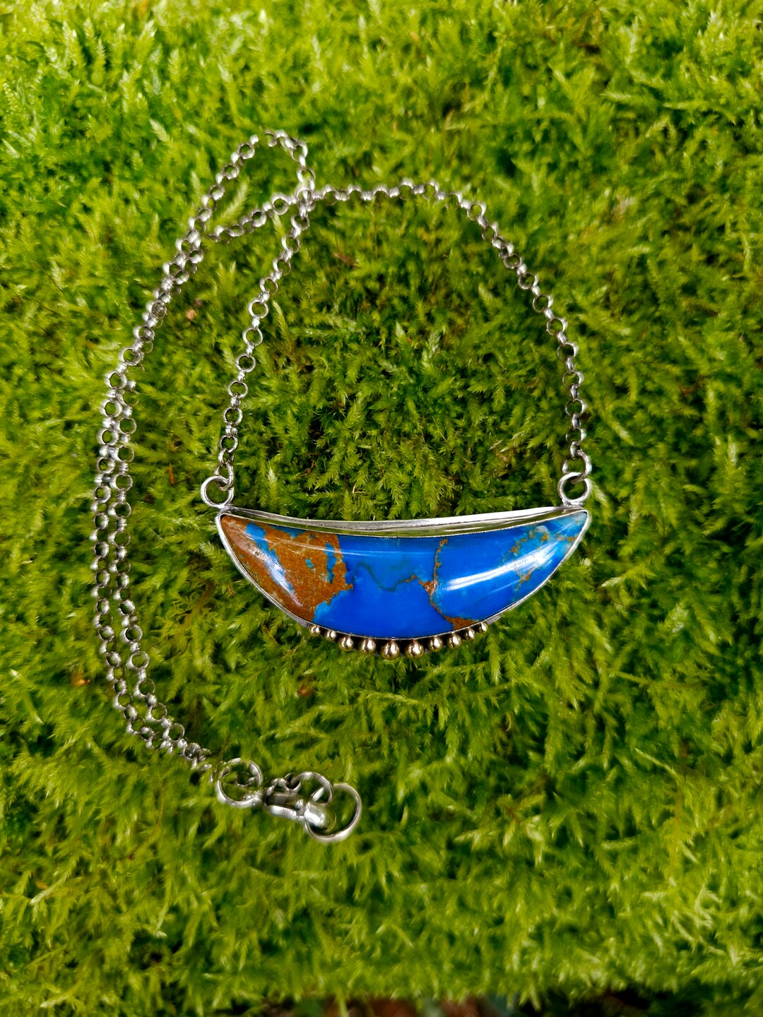 In A Blue Moon Rare Ceruleite Gemstone Sterling 14K Adornments - Etsy