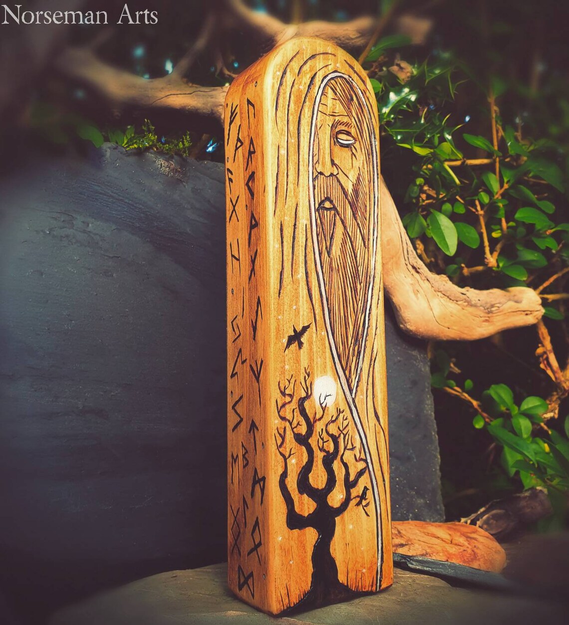Odin Altar Wood Carving - Etsy